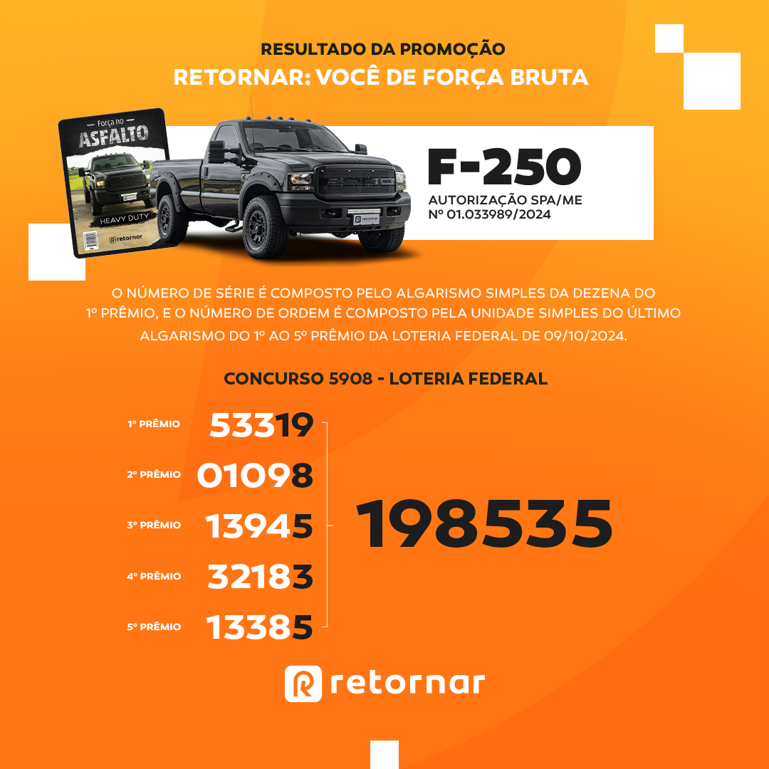 Quem Ganhou a F-250 da Retornar? - Retornar - Transformando Vidas